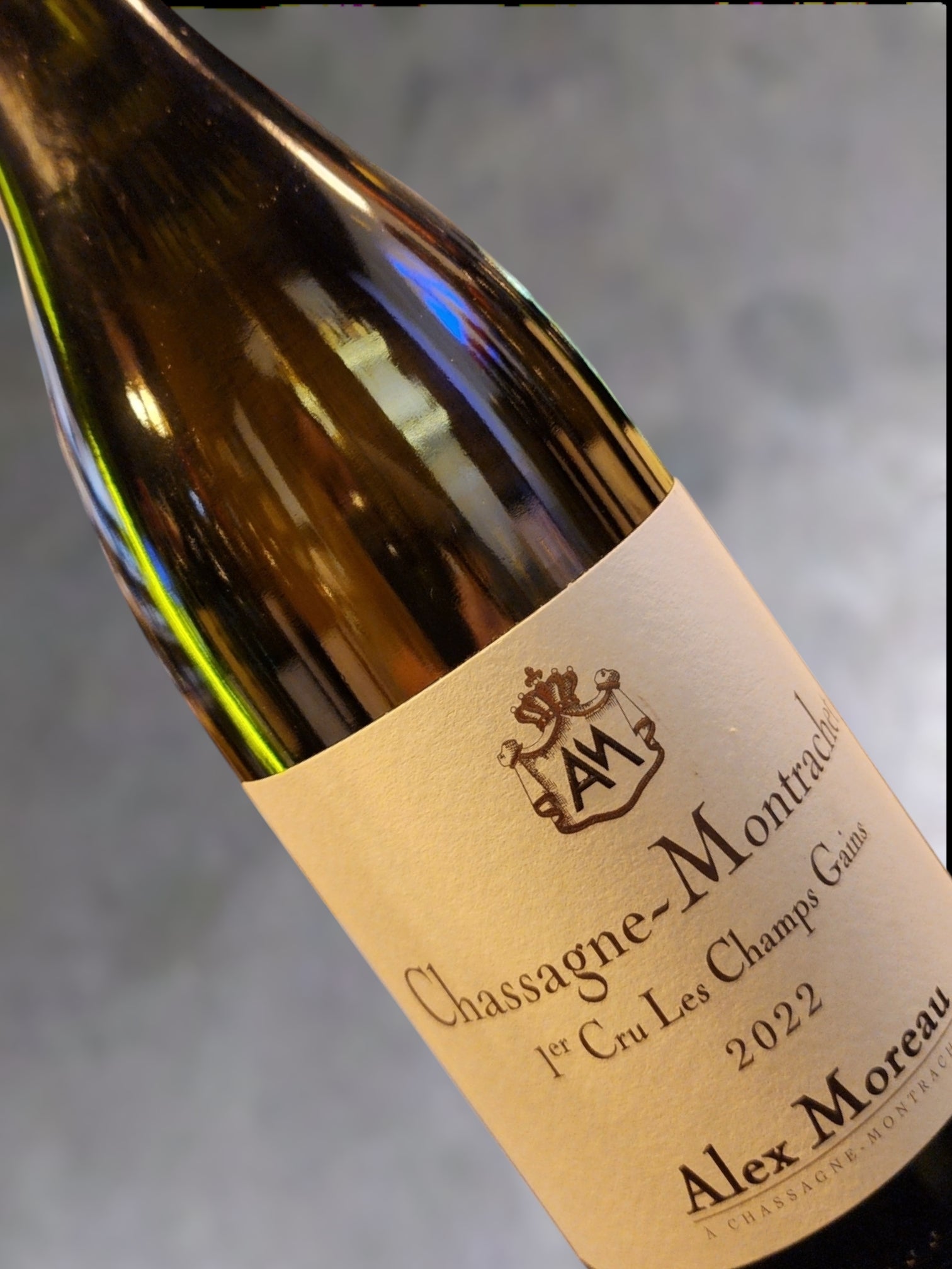 Alex Moreau Chassagne-Montrachet 1er Cru Les Champ Gains 2022 – Atlas Wine